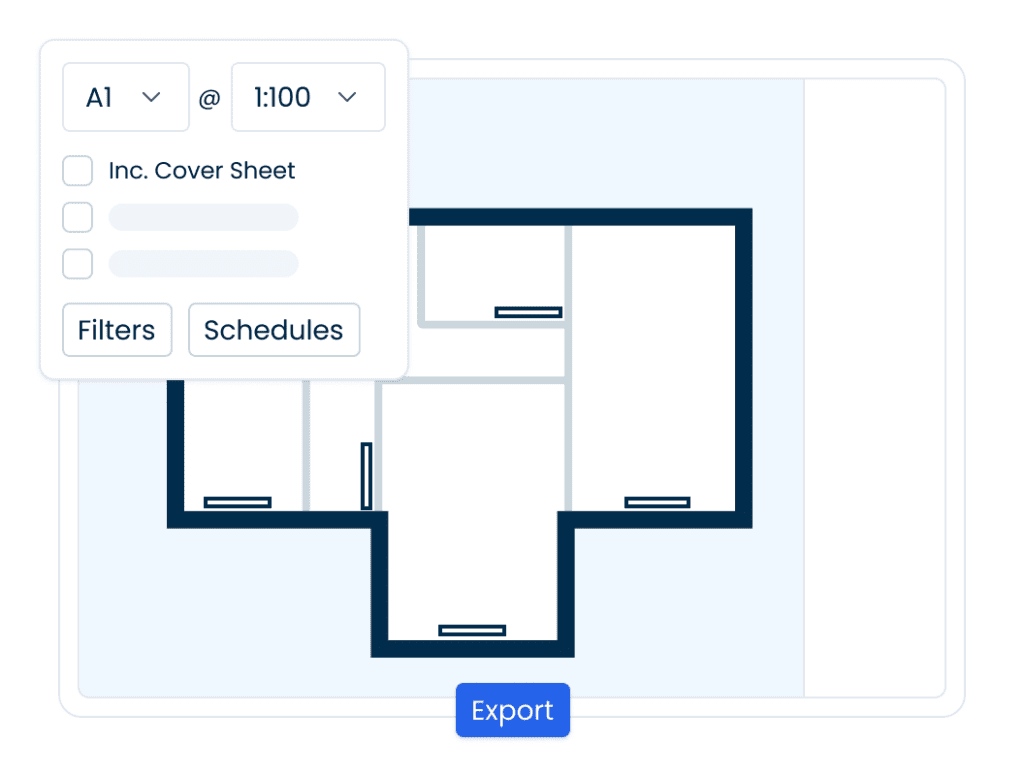 PDF Drawing Set | h2x Software | Export Feature