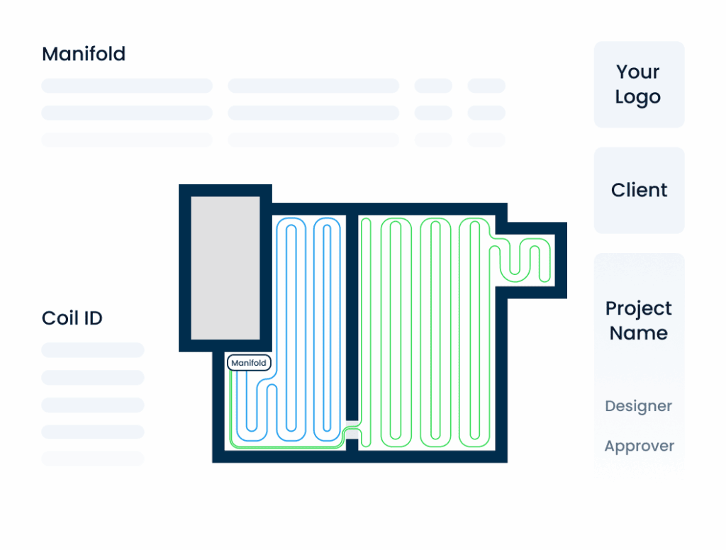 Radiant Floor Heating Design | h2x Software | Feature